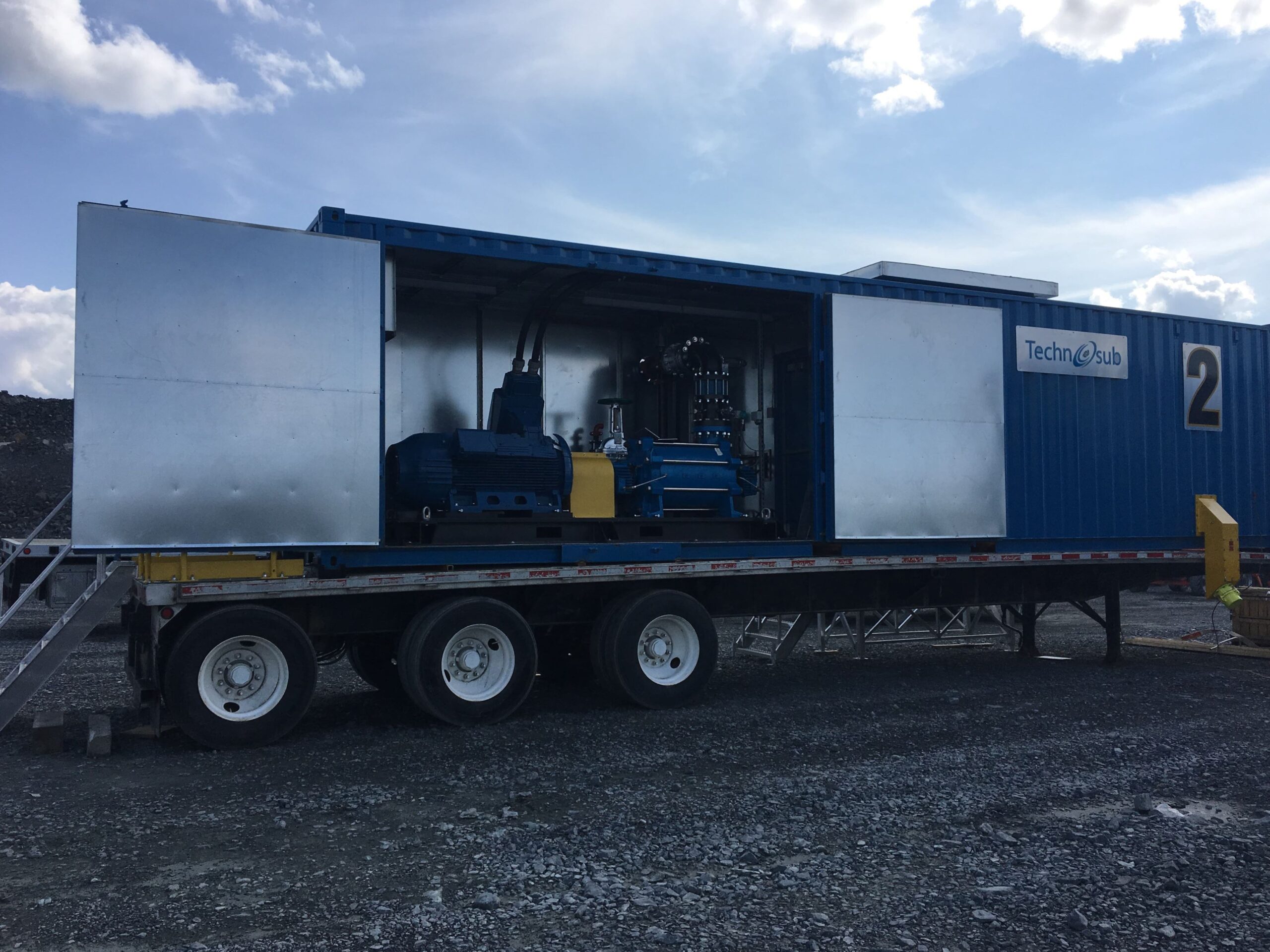 Mobile and autonomous booster pumping system – Technosub